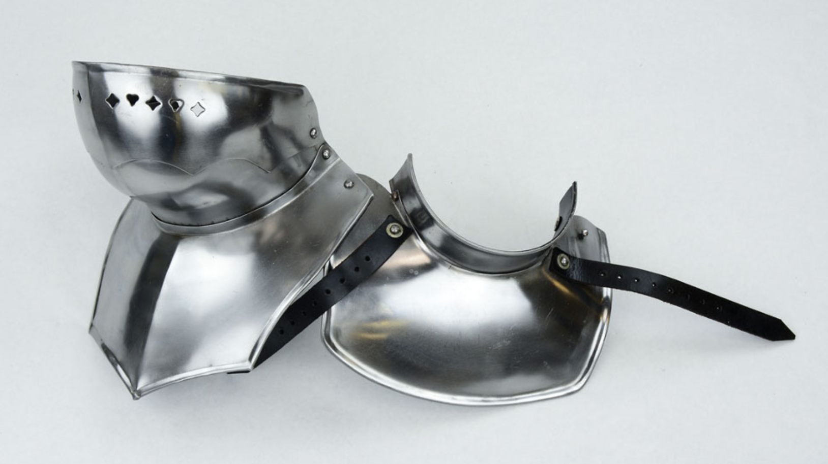 Full Gorget with Bevor - Front Plate and Backplate - 18 Gauge ...