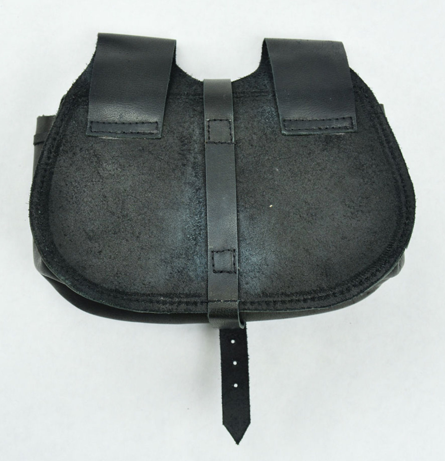 Black Leather Hunting Pouch | Veteran Arms From Muzzleloading Era