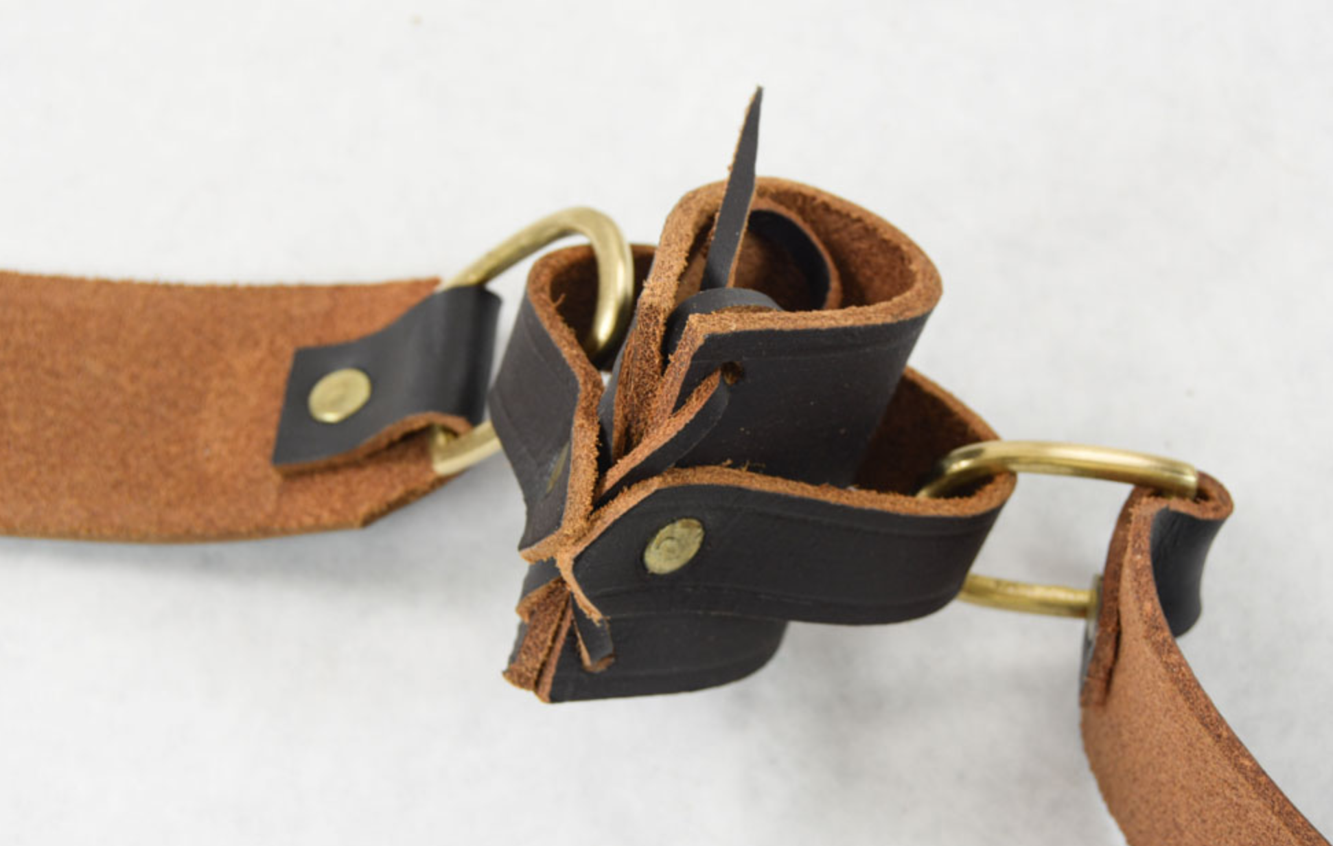 Brown Leather Double Wrap Sword Belt | Purchase Reproduction Veteran ...
