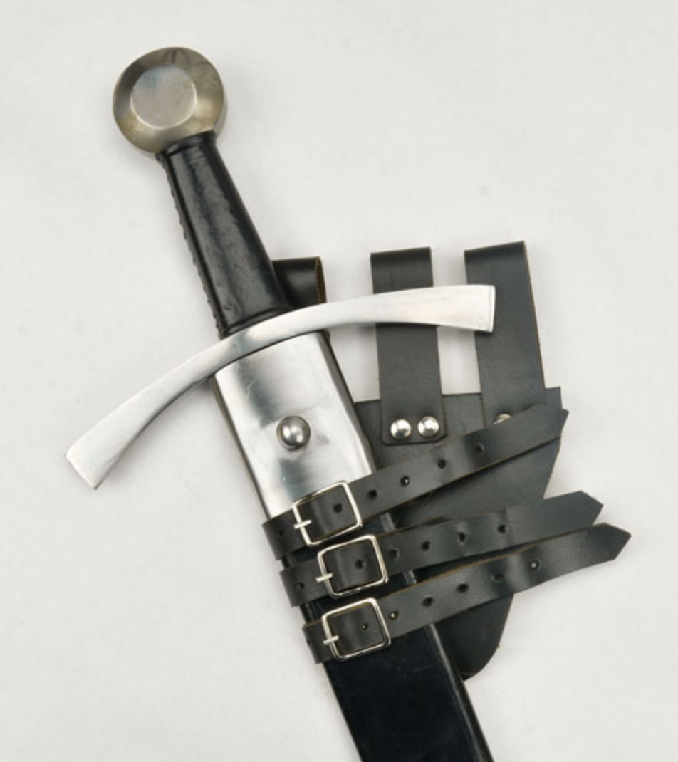 Three Buckle Angled Sword Frog - Black | Purchase Reproduction Veteran ...
