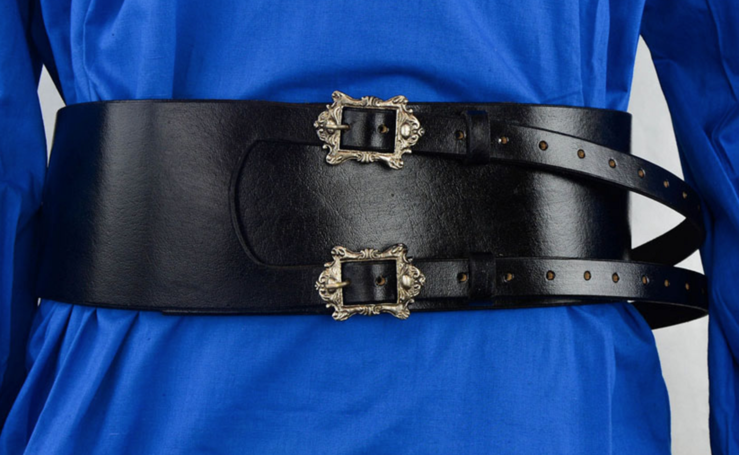 Dual Buckle Waist Belt - Black | Purchase Reproduction Veteran Arms ...