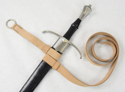 Double Strap Ring Buckle Sword Belt - Natural | Veteran Arms From ...