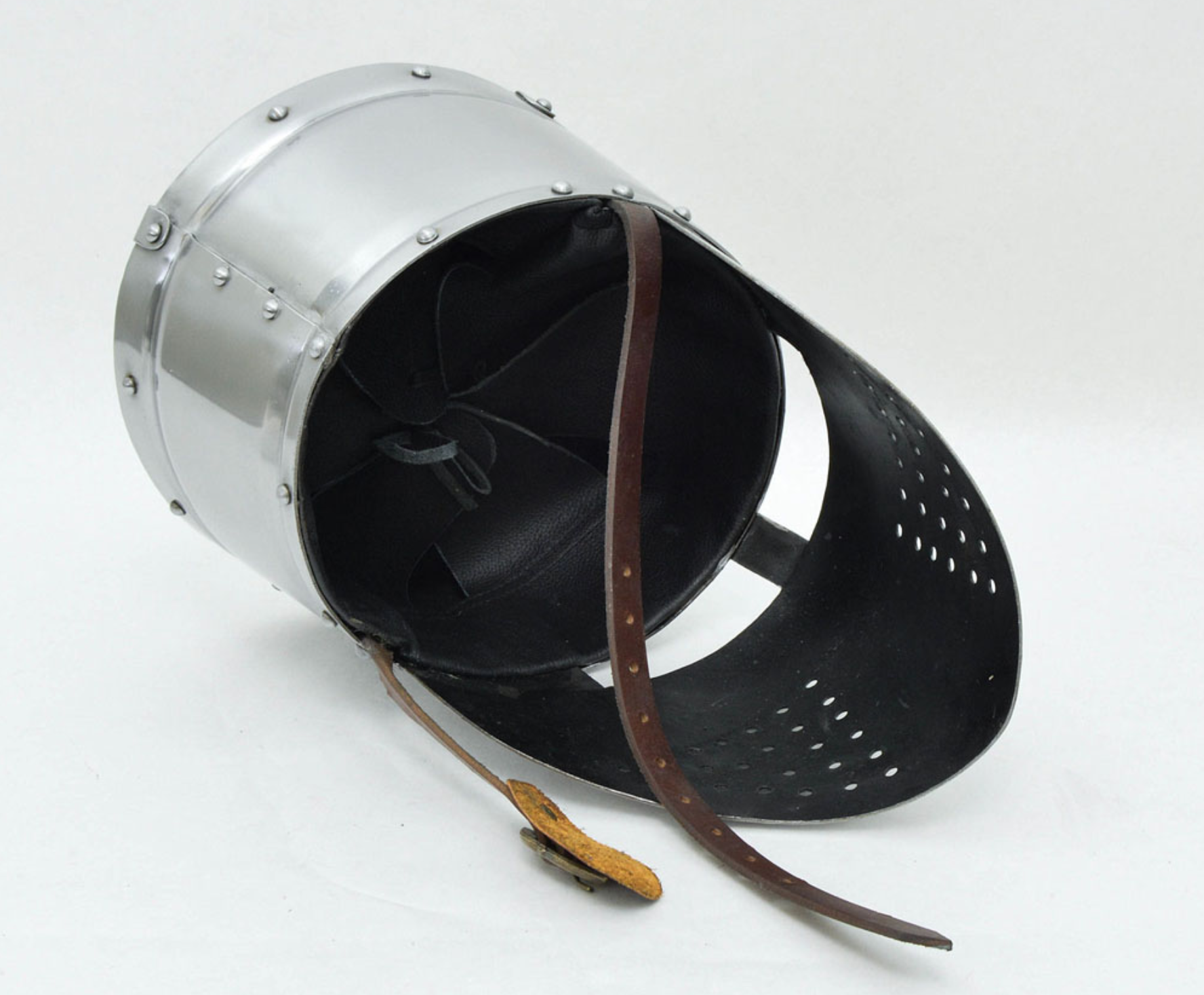 Templar Pot Helm with Faceplate - 16 Gauge | Purchase Reproduction ...