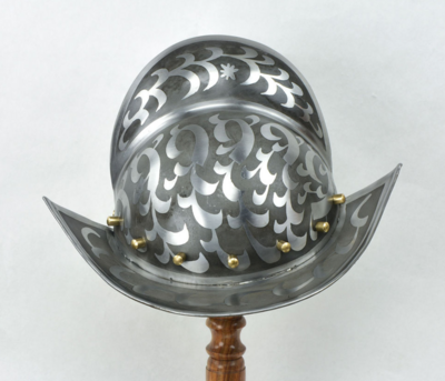 Etched Combed Morion - 18 Gauge | Veteran Arms From Muzzleloading Era