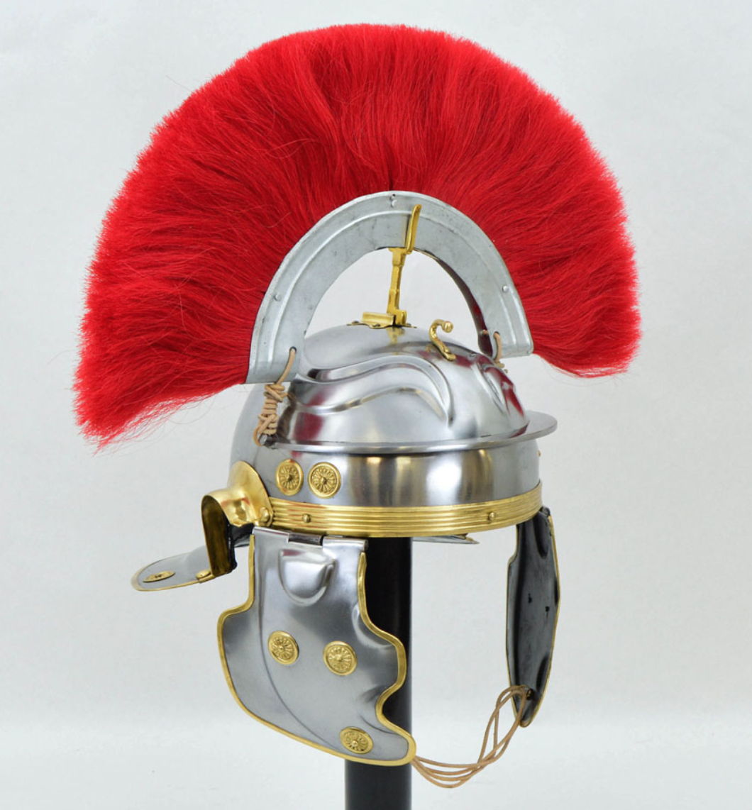Roman Gallic "G" Centurion Helm with Crest - 18 Gauge | Veteran Arms ...