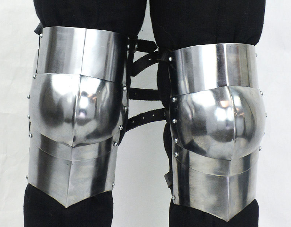 Knee Armor Set / Poleyns - 16 Gauge | Veteran Arms From Muzzleloading Era