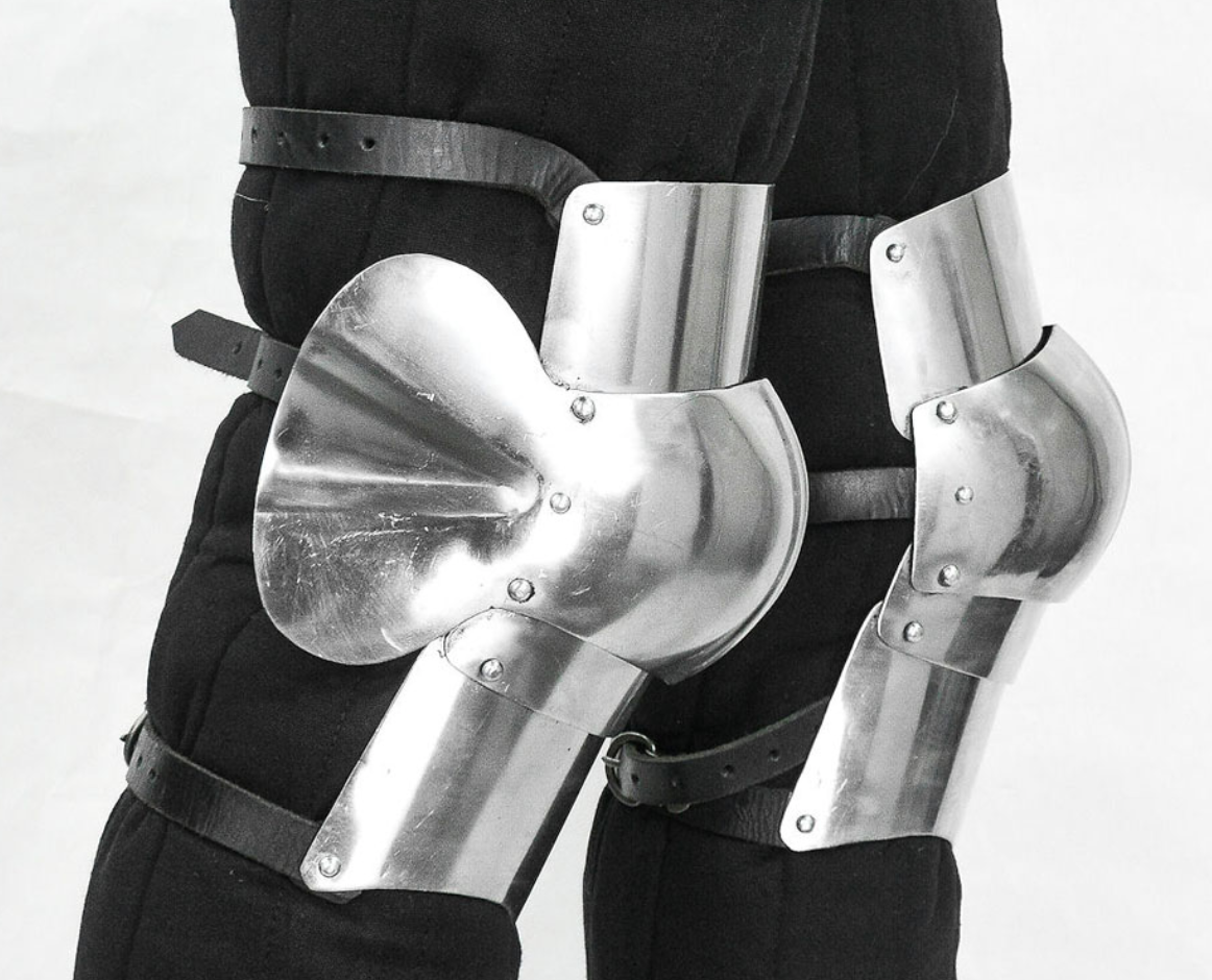 Knee Armor Set / Poleyns - 16 Gauge | Purchase Reproduction Veteran ...