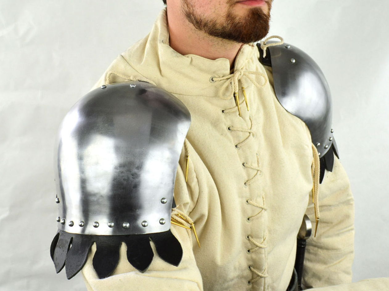 Medieval Pauldrons - Mountable Upgrade for Chainmail and Padded Armor ...