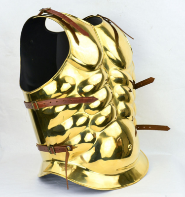 Greek Brass Muscle Cuirass - 18 Gauge Brass | Purchase Reproduction ...
