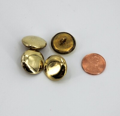 Medium Sized Domed Brass Buttons | Veteran Arms From Muzzleloading Era