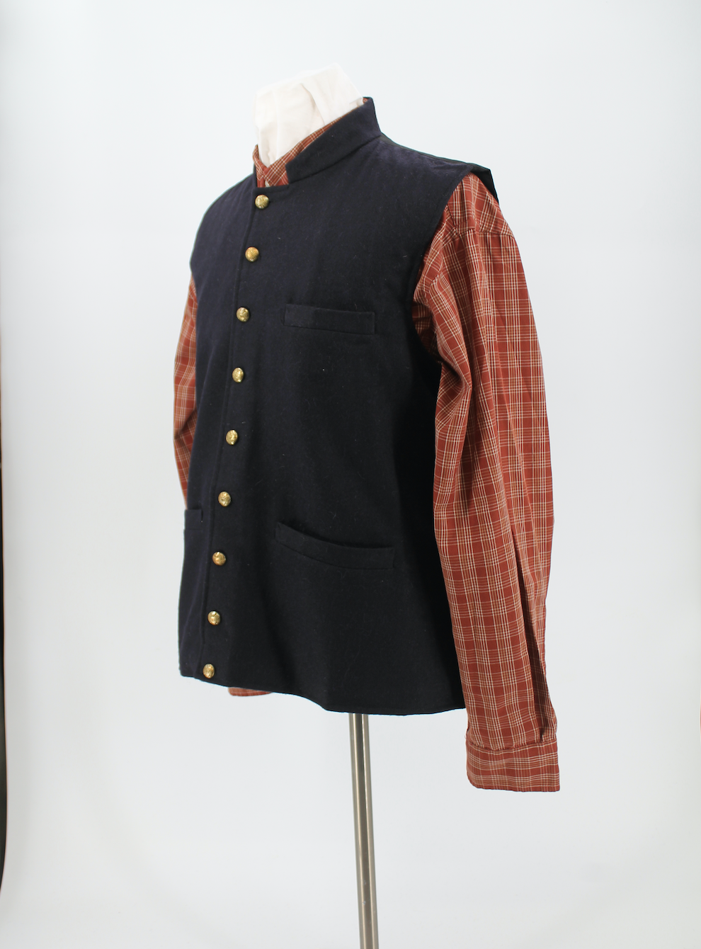 Union Civil War Vest - Dark Blue Wool | Purchase Reproduction Veteran ...