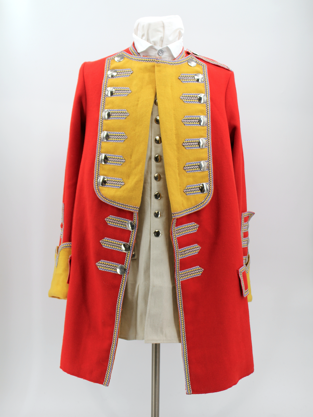 French Indian War Period Uniform Coat Of The 44th Regiment Of Foot