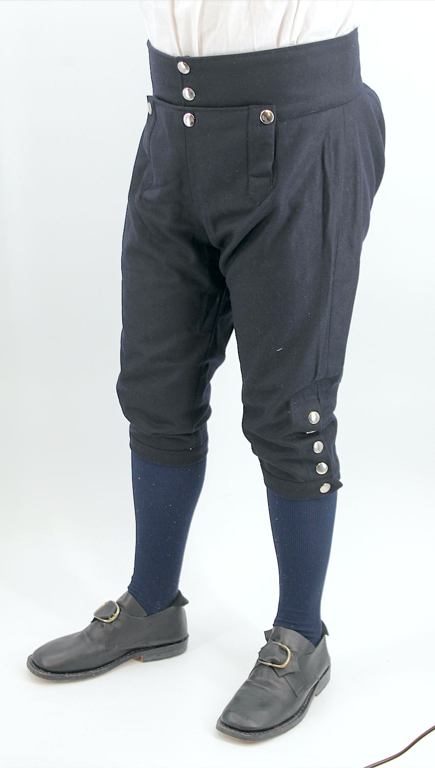 Dark Blue Wool Colonial Period Knee Breeches | Veteran Arms From ...
