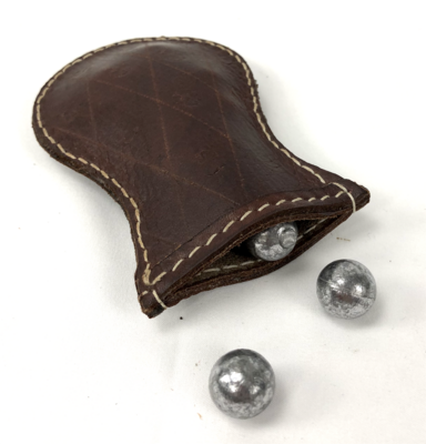 Embossed Leather Ball Bag for Round Ball | Purchase Reproduction ...