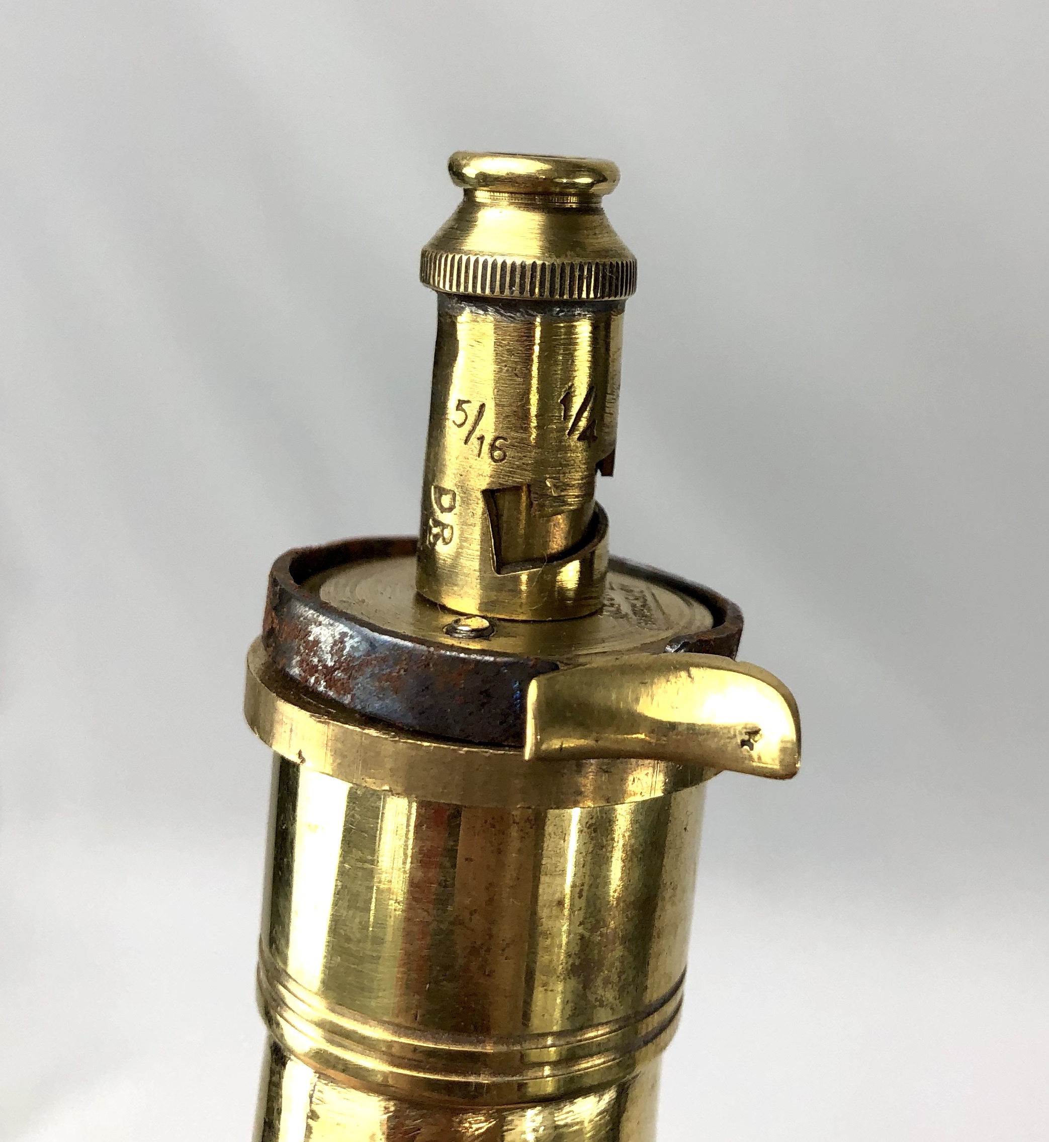Brass Embossed Priming Flask with Adjustable Spout | Purchase ...