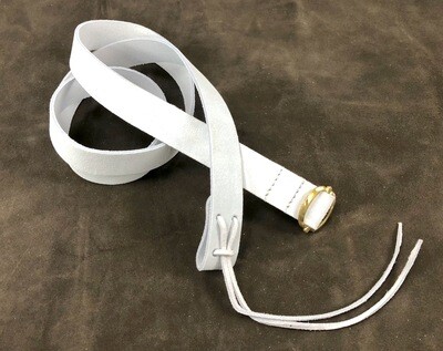 White Buff Leather Musket Sling with Buckle | Purchase Reproduction ...