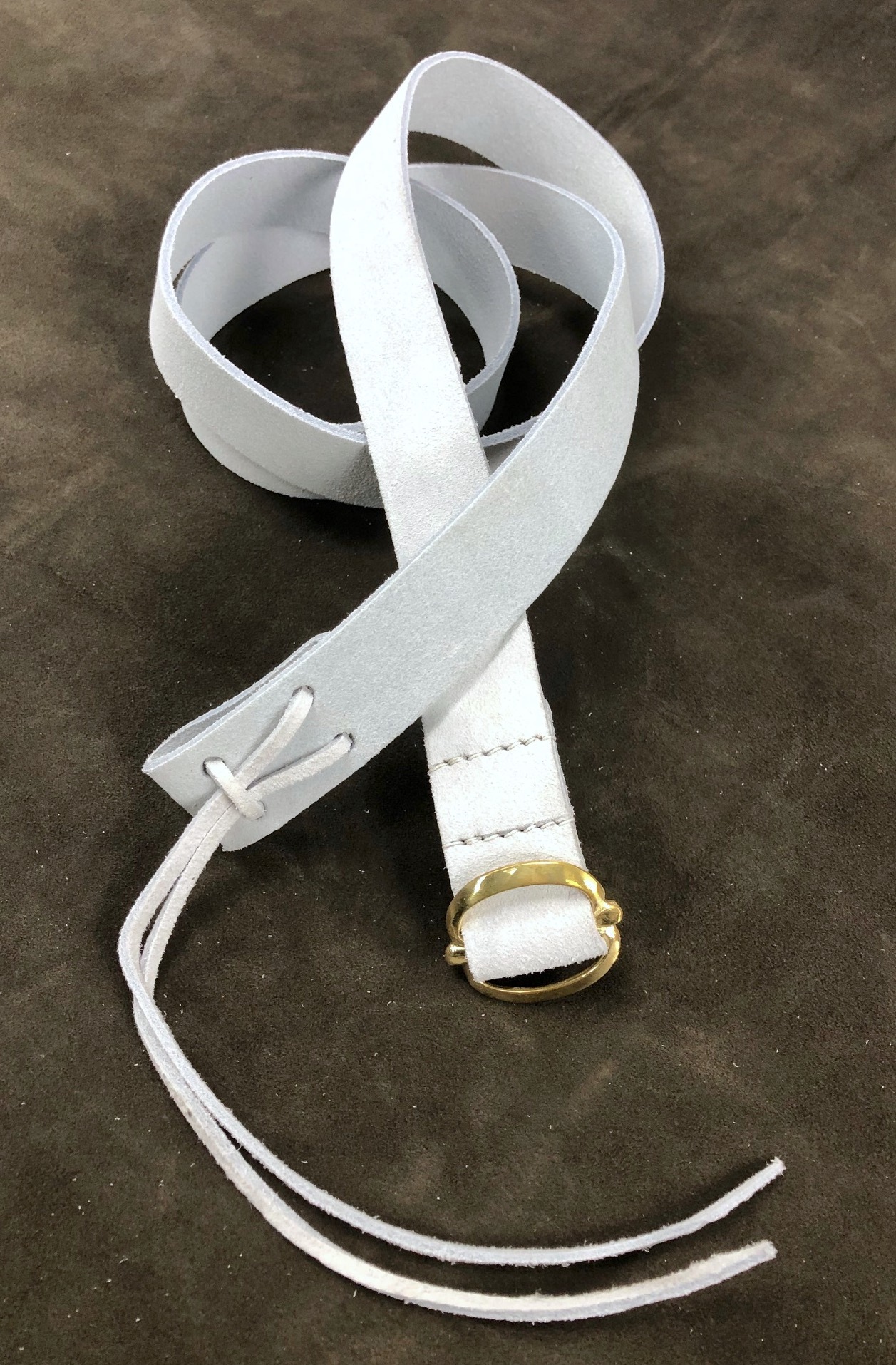 White Buff Leather Musket Sling with Buckle | Purchase Reproduction ...