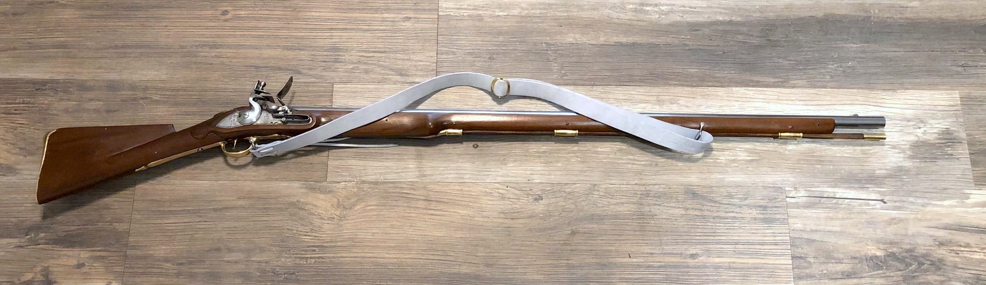 White Buff Leather Musket Sling with Buckle | Purchase Reproduction ...