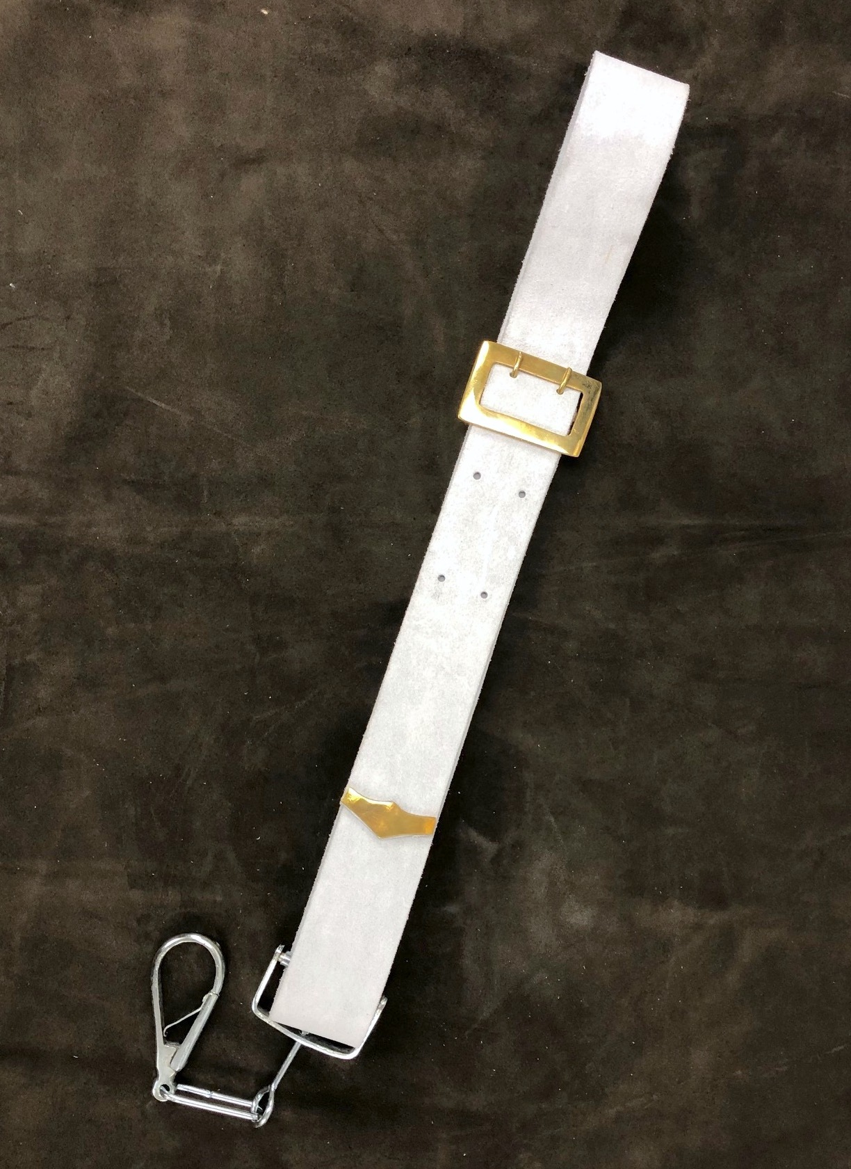White Buff Leather Cavalry Carbine Sling with Clip | Purchase ...