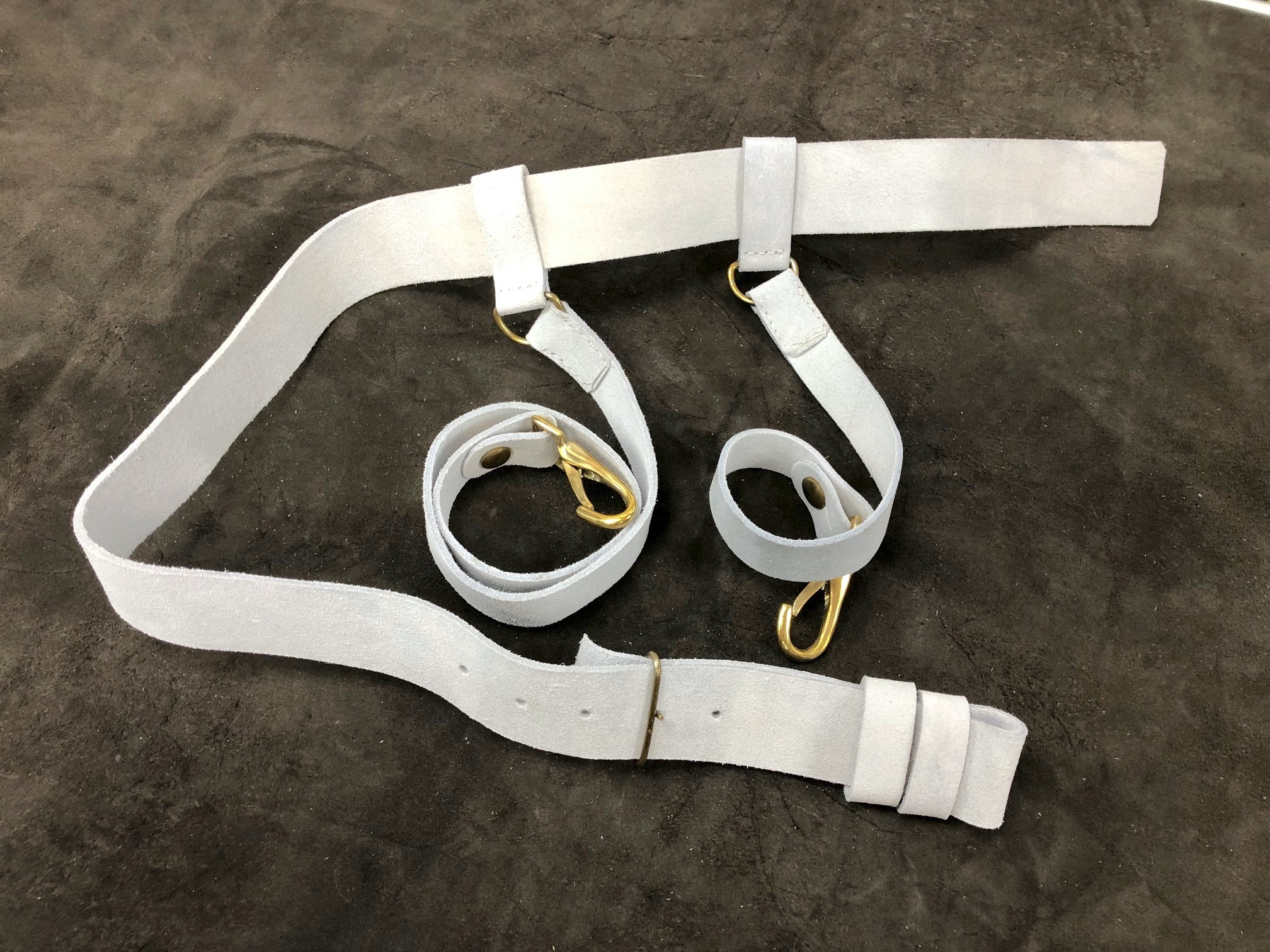 White Buff Leather Officers / Mounted Services Sword Belt | Purchase ...