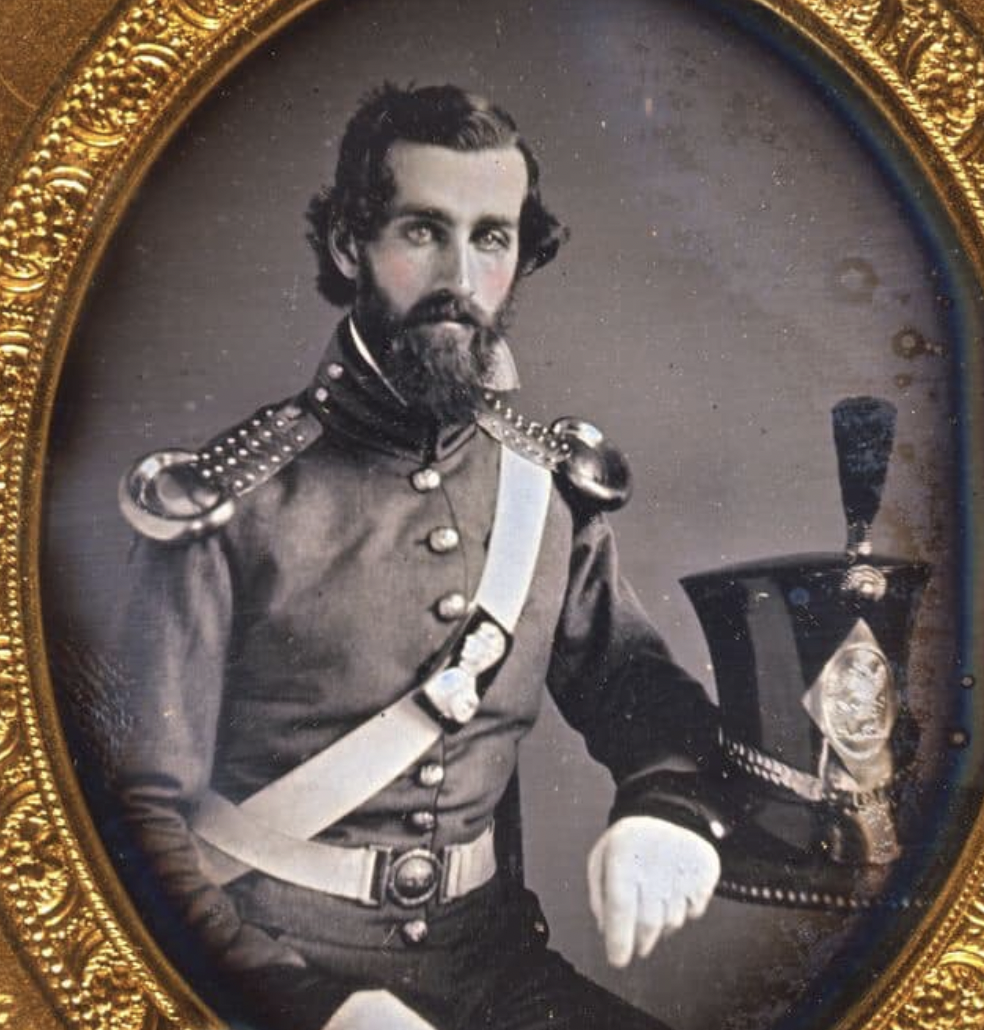 White Buff Leather Two Piece Belt / NCO Belt | Purchase Reproduction ...