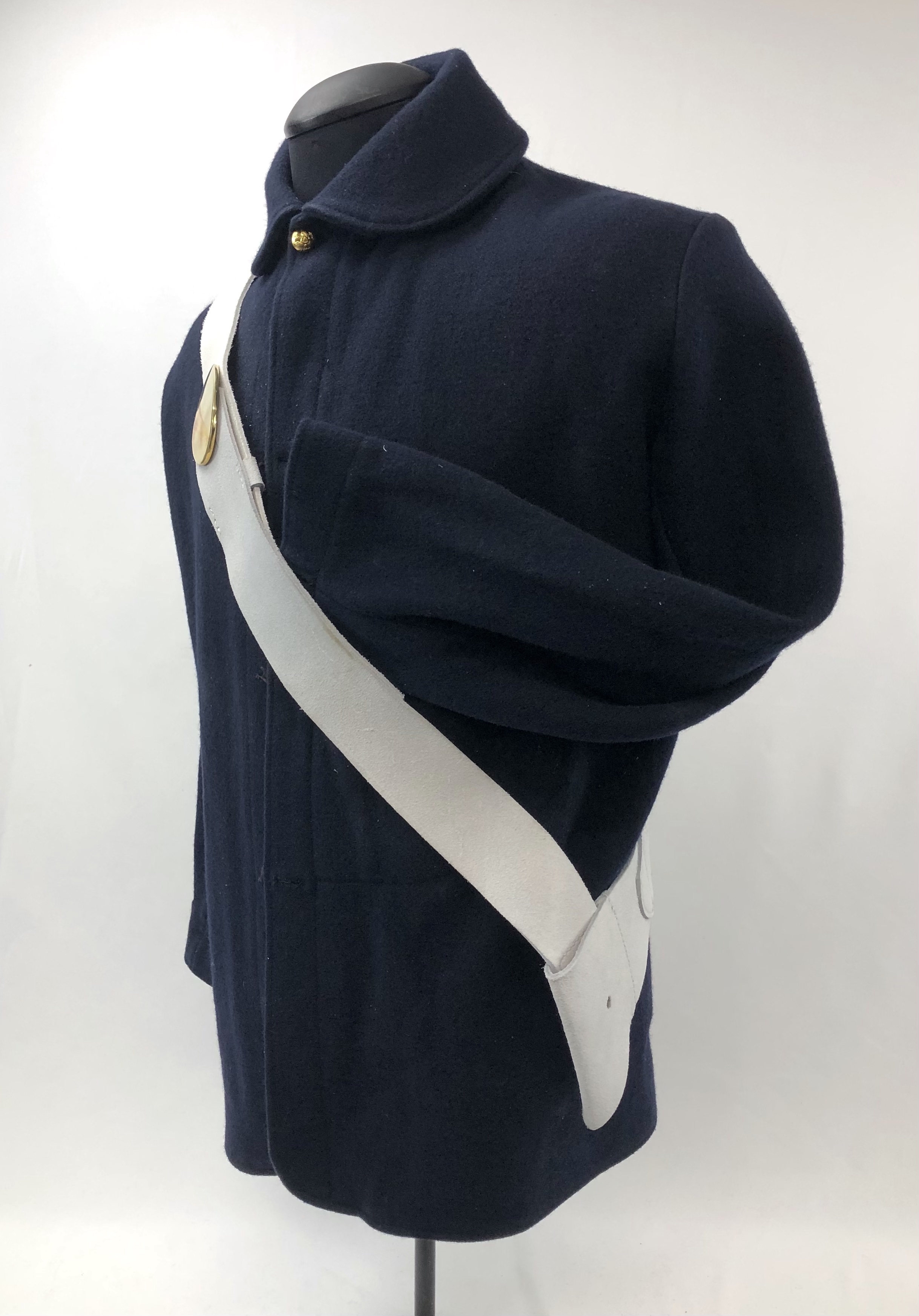 White Buff Leather Baldric with Brass Plate | Veteran Arms From ...