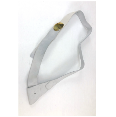 White Buff Leather Baldric with Brass Plate | Purchase Reproduction ...