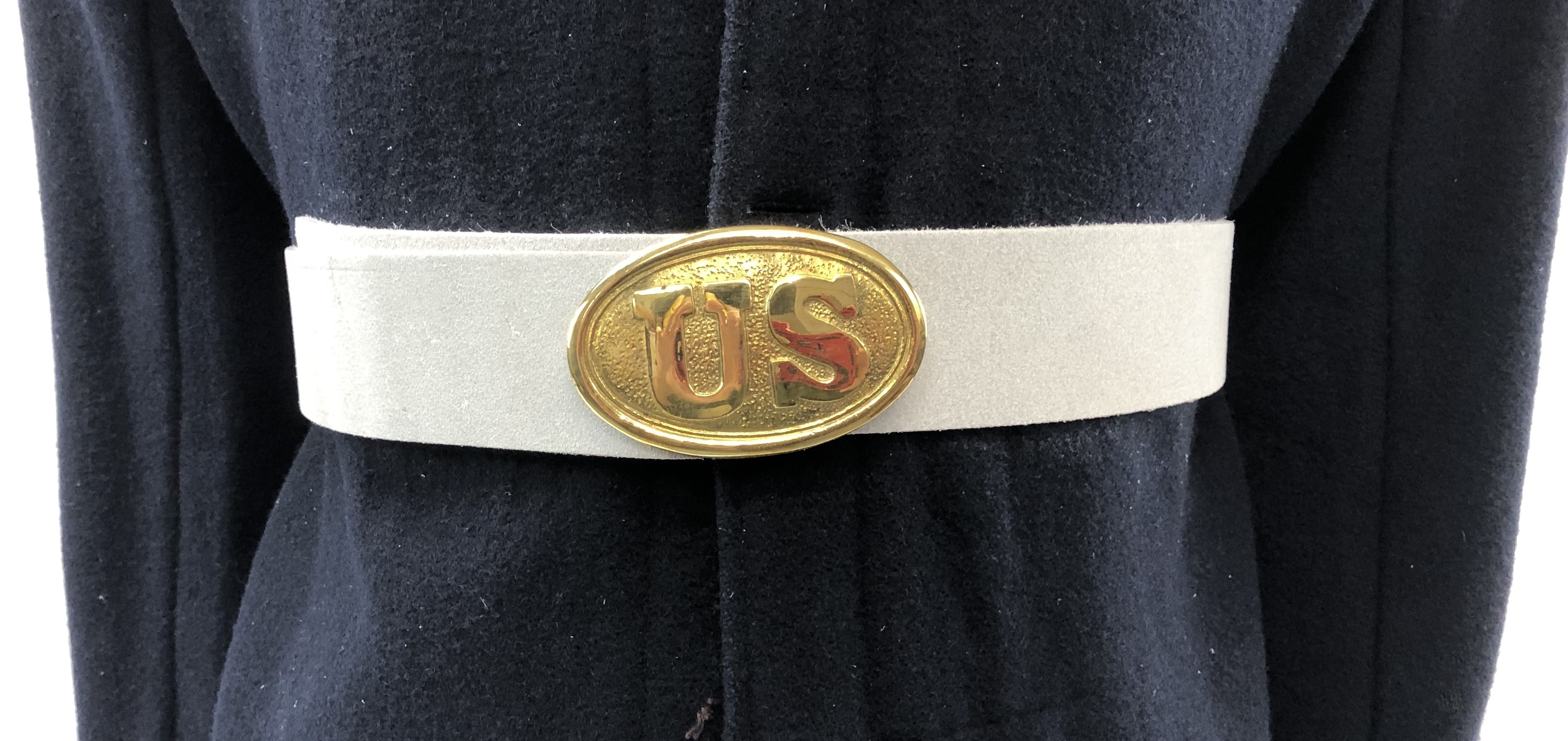 Pre-Civil War White Buff US Enlisted Belt with Buckle | Purchase ...