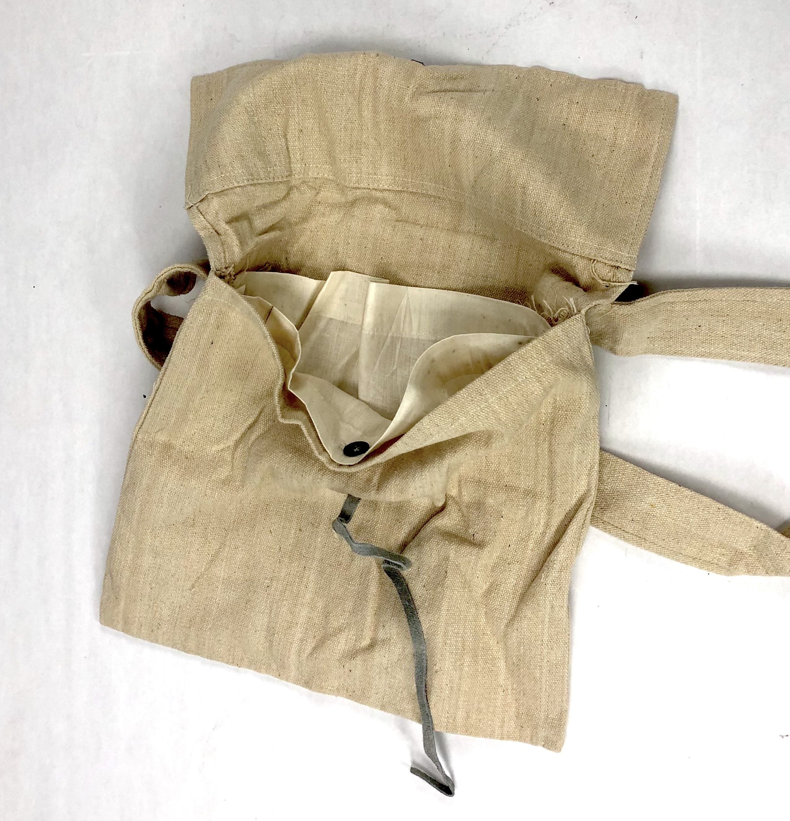 Rustic Haversack with Leather Tie Closure | Purchase Reproduction ...