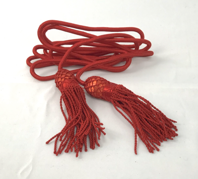 Red Silk Bugle Cords - Artillery | Veteran Arms From Muzzleloading Era