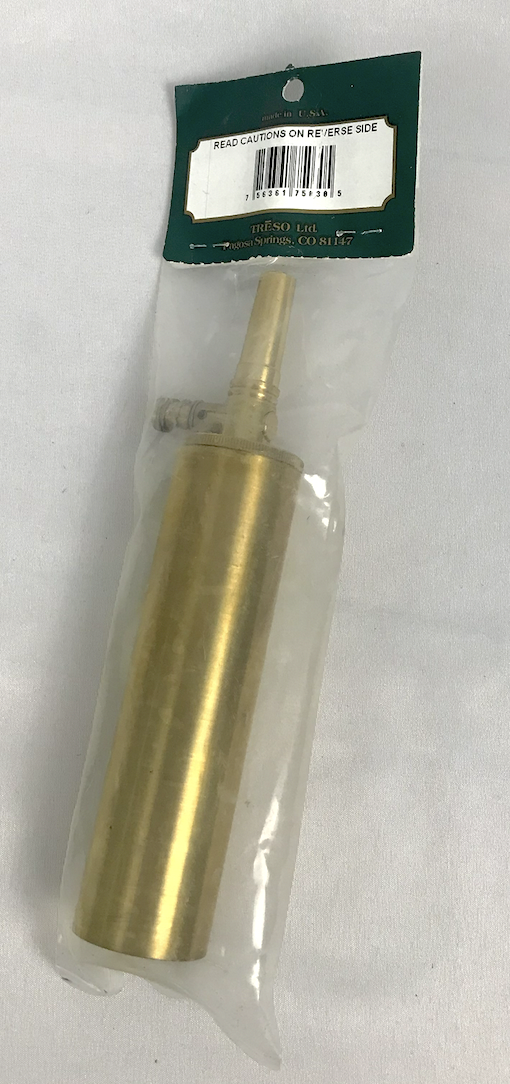 Brass Powder Flask with 30 Grain Spout | Purchase Reproduction Veteran ...