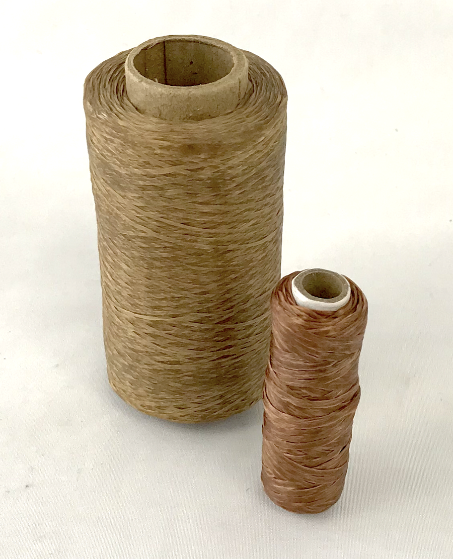 Mini Sinew Roll - 20 Yard Bobbin - Natural Honey Color - 70 lbs test ...
