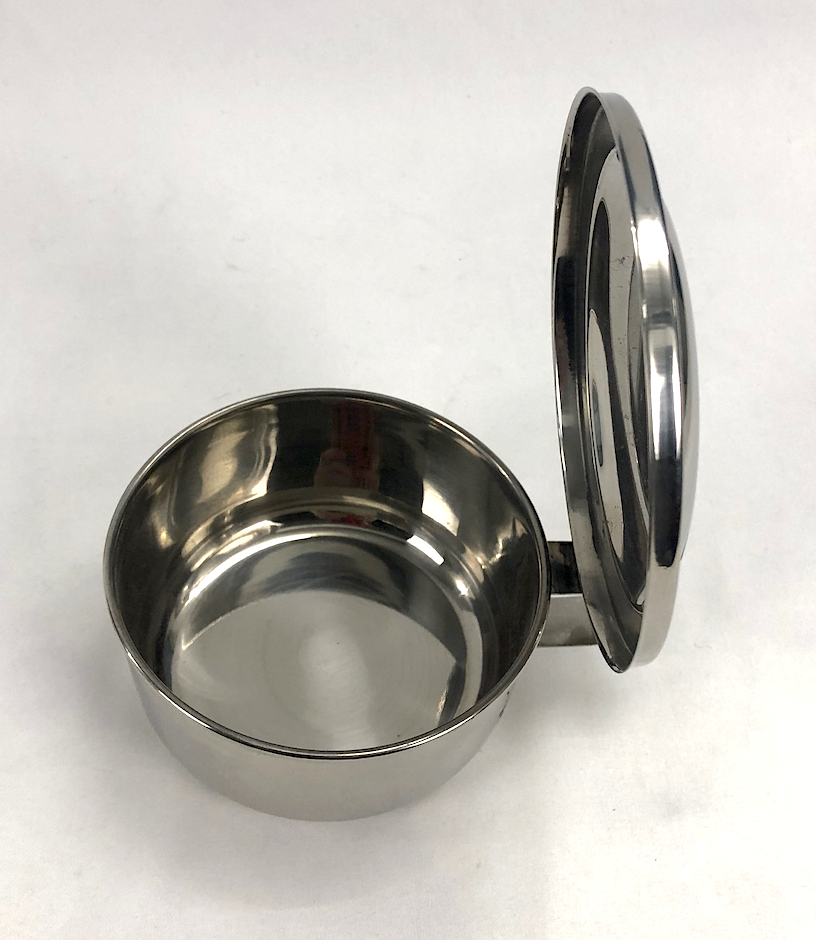 Stainless Spittoon with Hinged Lid - Cuspidor | Veteran Arms From ...