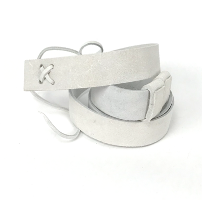 White Buff Leather Musket Sling | Veteran Arms From Muzzleloading Era