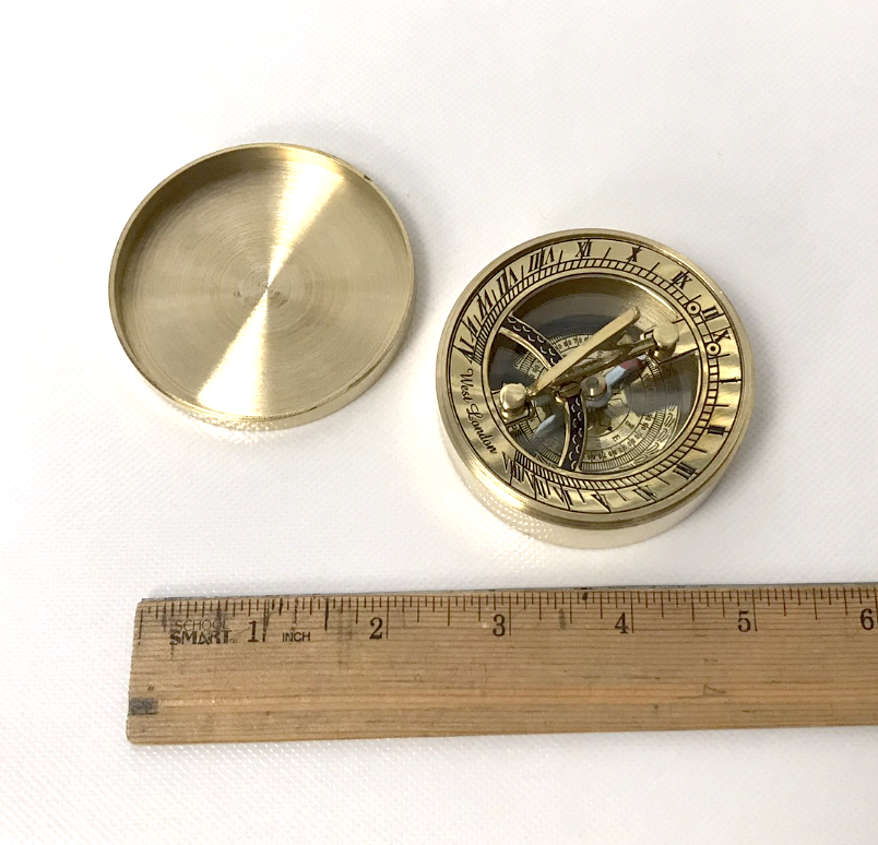 Brass Sundial Compass | Veteran Arms From Muzzleloading Era
