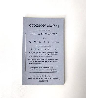 "Common Sense" - by Thomas Paine - Reproduction Pamphlet | Purchase ...