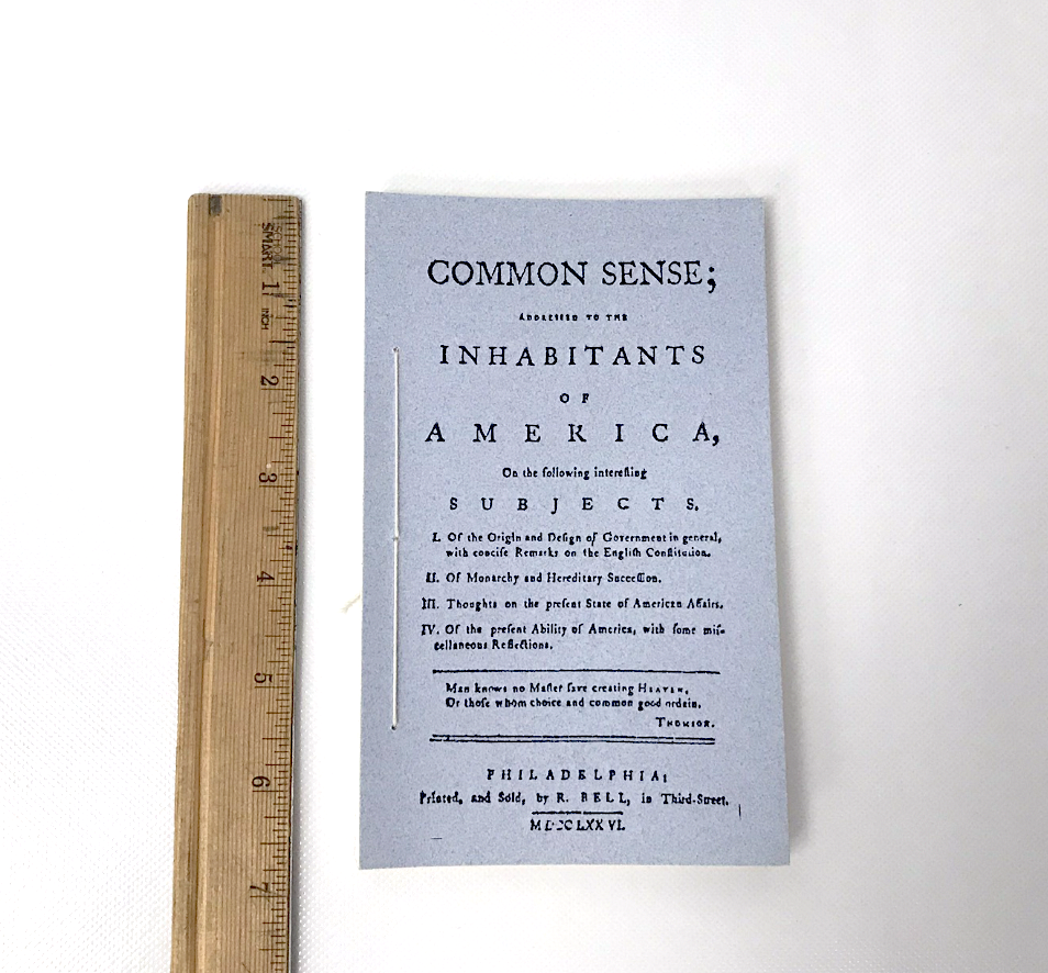 "Common Sense" - by Thomas Paine - Reproduction Pamphlet | Purchase ...