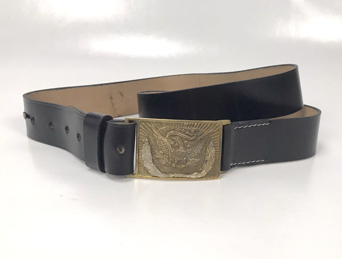 Union Civil War Offcer / NCO / Mounted Services Belt with Silver Wreath ...