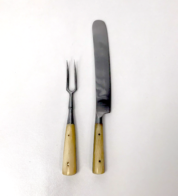 Two Piece Bone Handle Utensil Set | Purchase Reproduction Veteran Arms ...