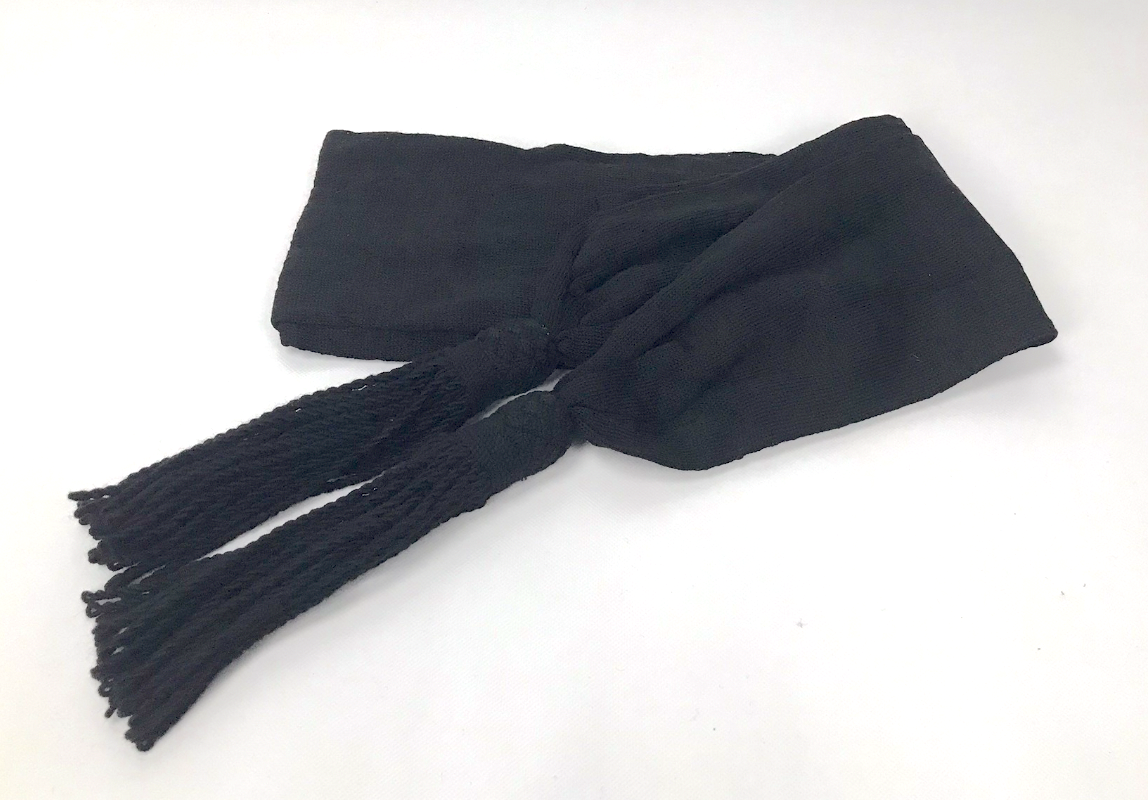 Wool Sash - Black Color | Veteran Arms From Muzzleloading Era