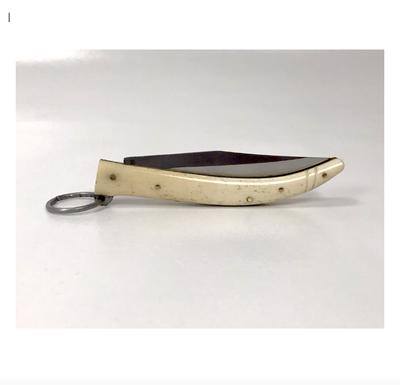 Bone Handle Folding Pen Knife with Ring | Purchase Reproduction Veteran ...