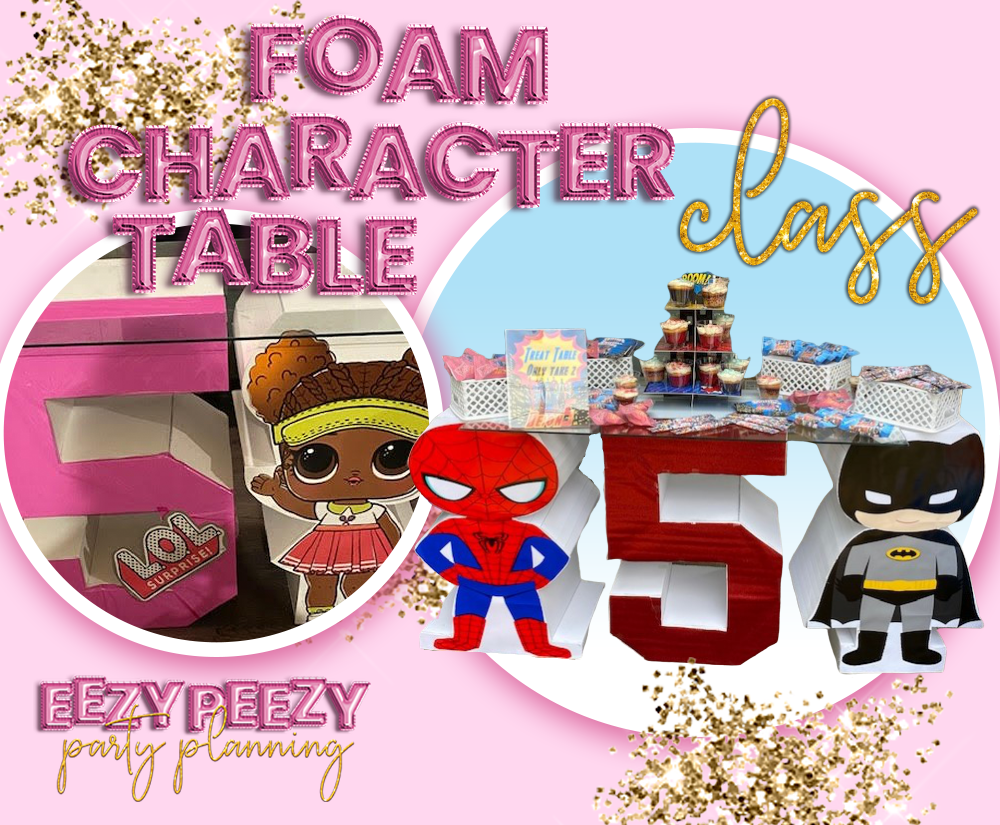 EZPZ Foam Character Table