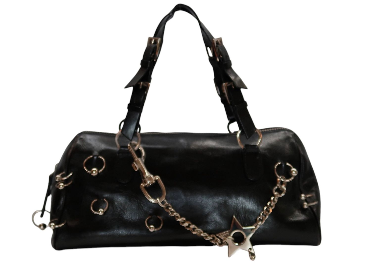RARE CHRISTIAN DIOR VINTAGE SS 2004 PIERCING HARDCORE SHOULDER BAG ...