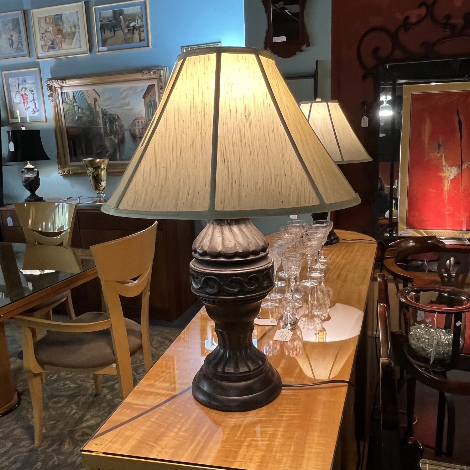 Resin Lamp with Shade