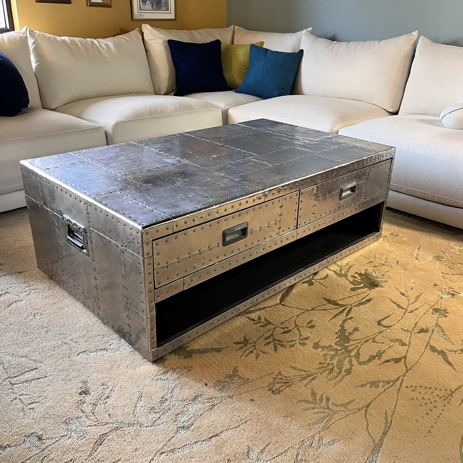 Timothy Oulton Metal Clad Coffee Table Timothy Oulton Metal Clad Coffee Table