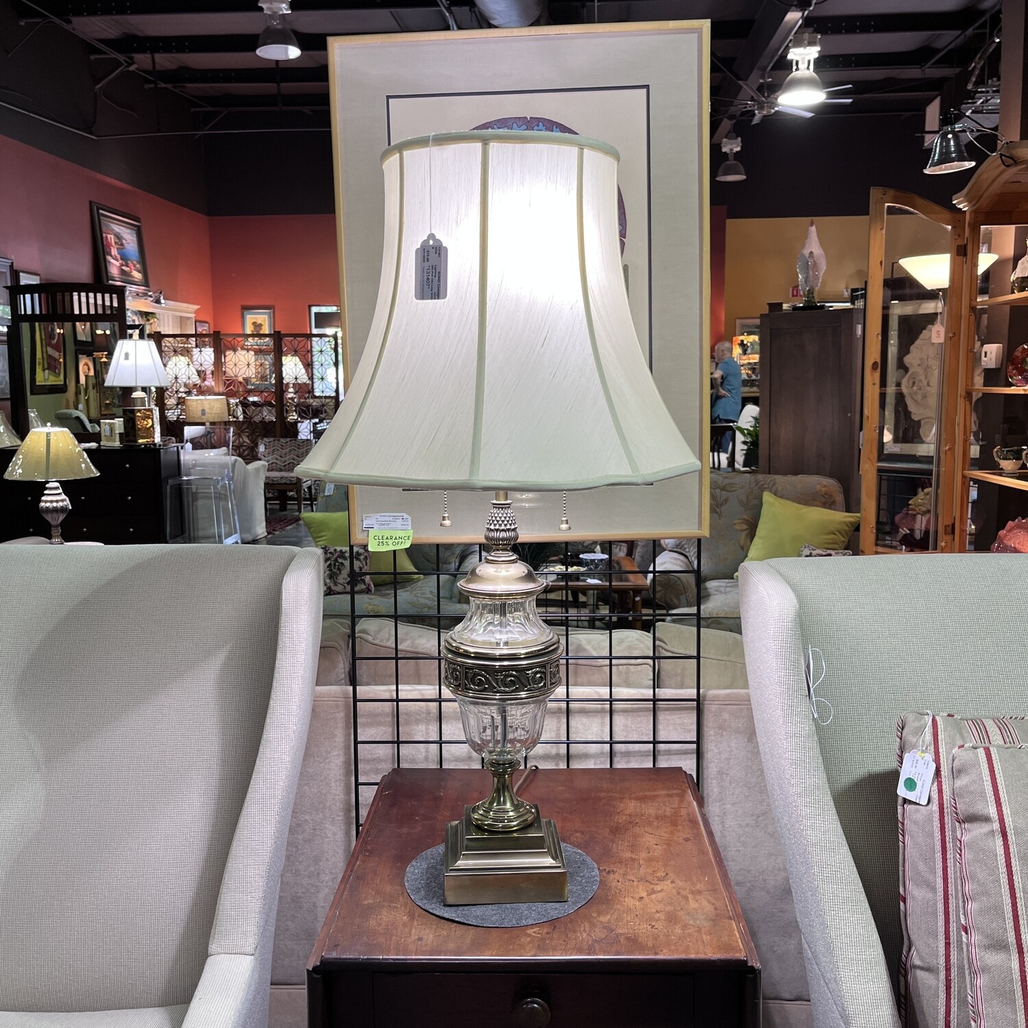 Double Pull Chain Lamp with Shade