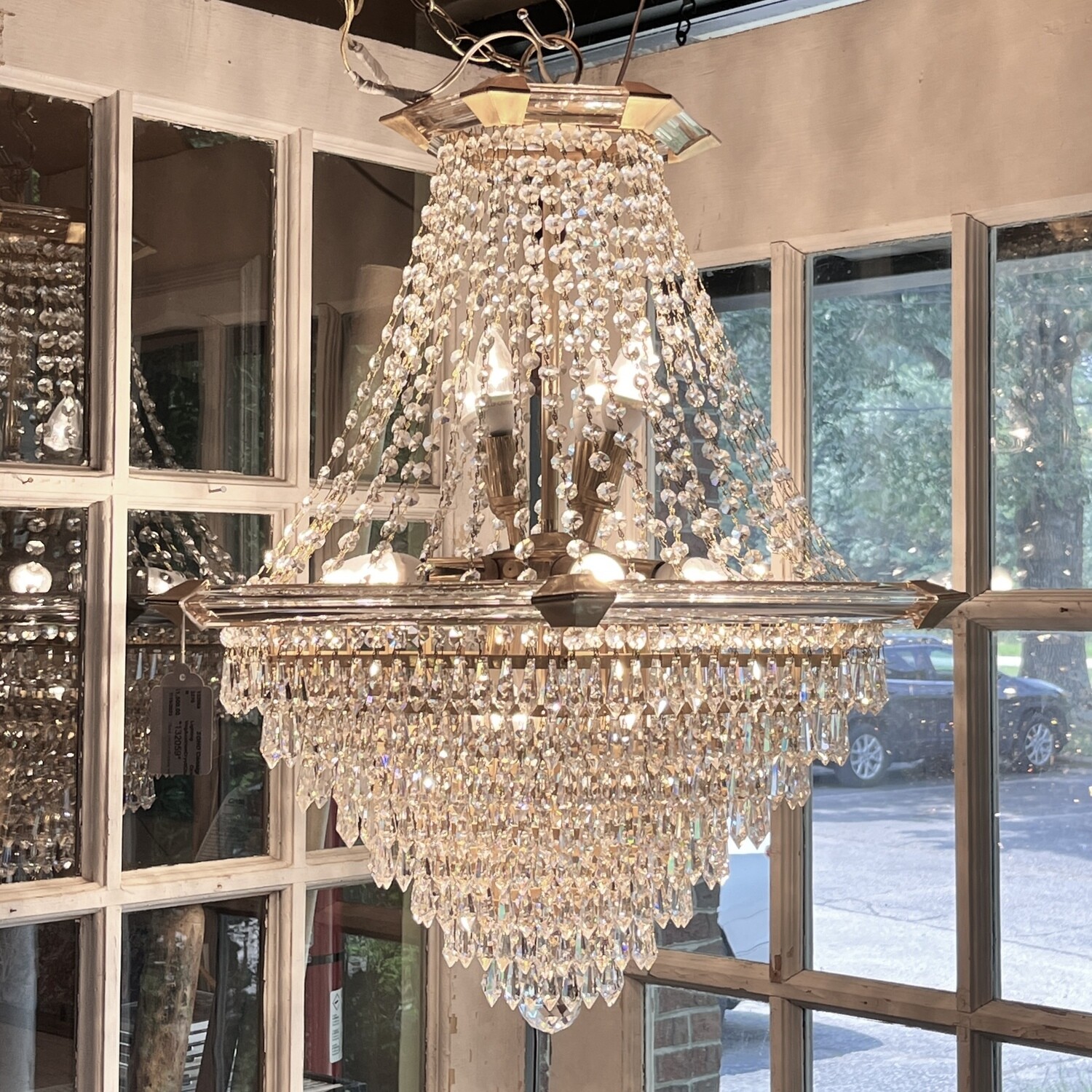 Vintage Austrian Crystal Chandelier
