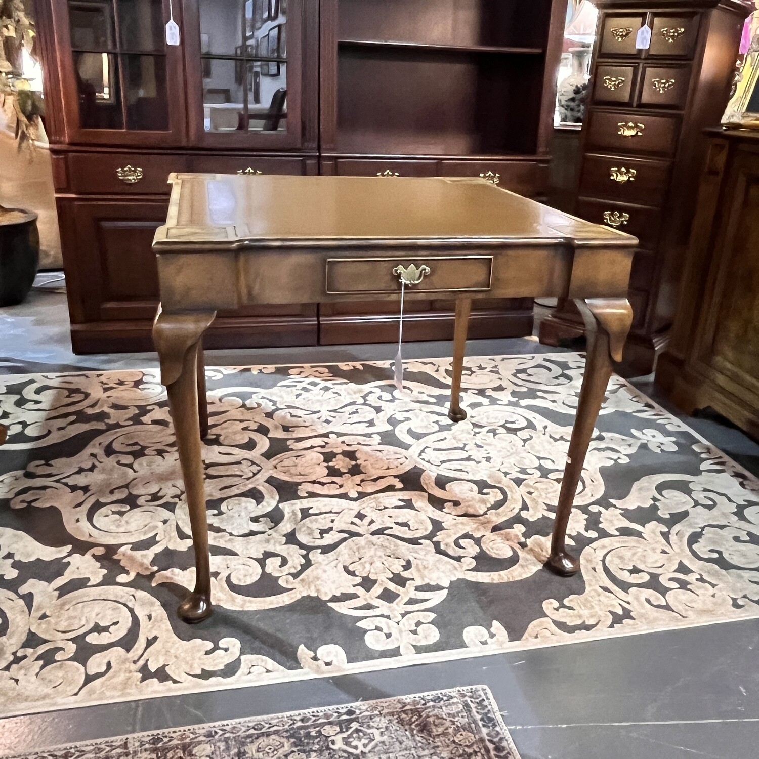 Vintage Game Table with Drawer