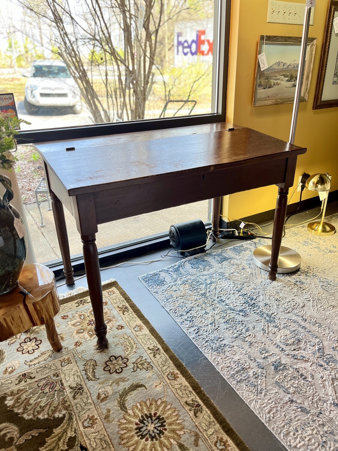 Vintage Slant-top Post Office Desk