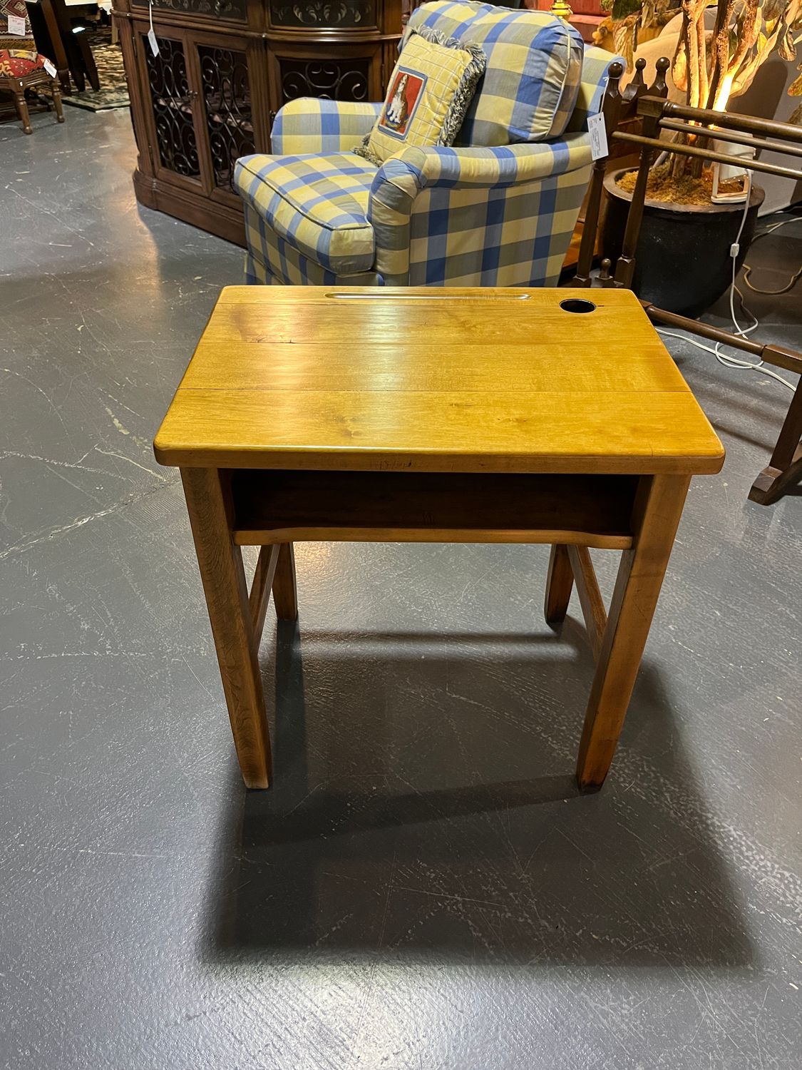 Vintage Maple School Desk